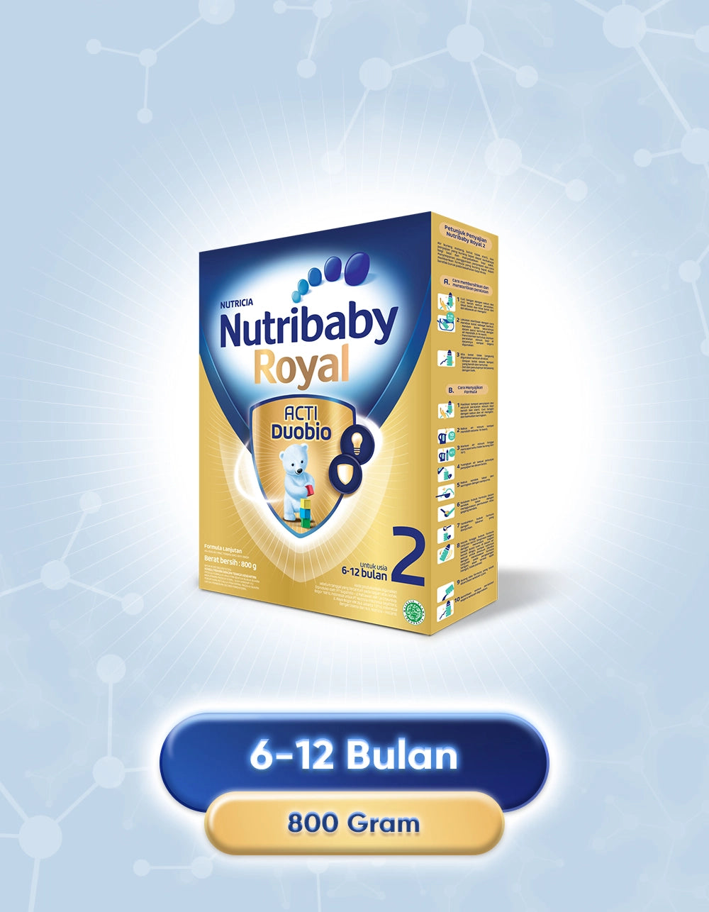 Susu Nutribaby Royal 2 800g untuk Bayi Usia 6-12 Bulan
